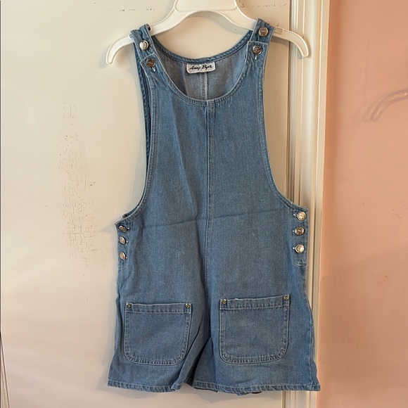 Amy Byer | Bottoms | Girls Denim Overalls With Button Details | Poshmark